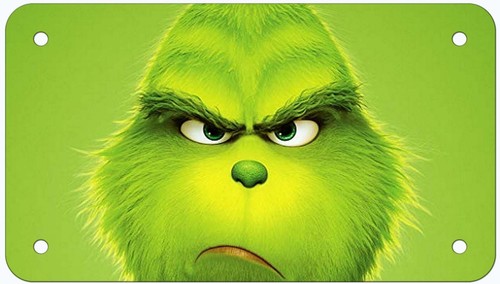 The Grinch 4x7 inches Motorcycle Biker License plate | eBay