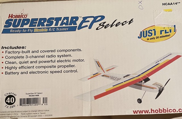 Hobbico Superstar EP RC Airplane Ready to Fly Electric RTF for sale ...