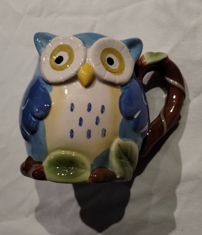 Owl Mug Coffee Cup Great Gatherings 16 oz Excellent Collector Whimsical ...
