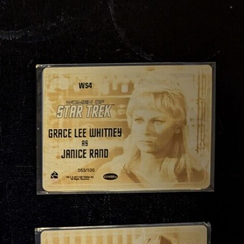 2017 Women of Star Trek 50th Anniversary Janice Rand WS4 Gold Metal ...