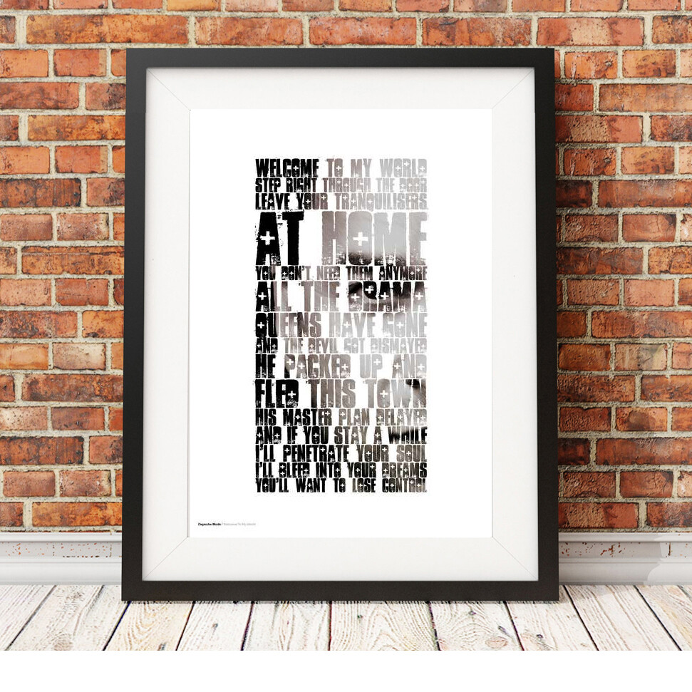 Typography Lyrics Poster