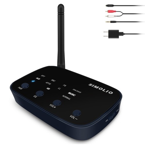 Long Range HD Bluetooth Receiver for Home Stereo w/EQ & VOL Control ...