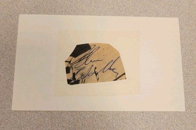 CHRIS WORTHY SIGNED CUT ON 3x5 INDEX CARD NHL AUTOGRAPH GOLDEN SEALS D ...