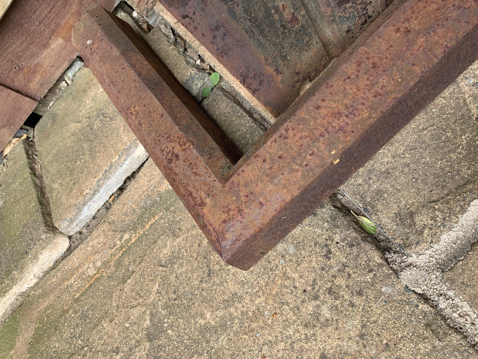 Antique Victorian fireplace surround cast iron with inner tiled panels ...