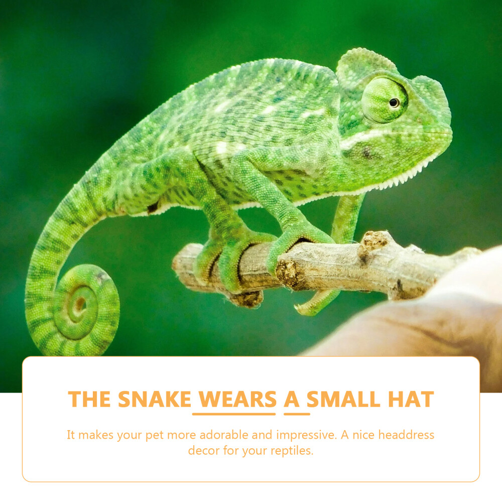 8Pcs Christmas Snake Hat Pet Warm Hat Lizards Wearing Hat Hamster Hat ...