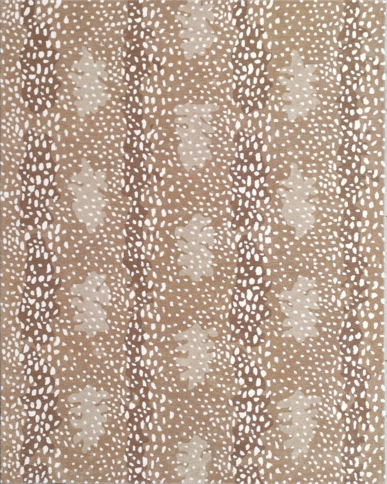 Antelope Area Rug Handmade Stark Like Design Tufted 100% Wool 3x5 5x8 ...