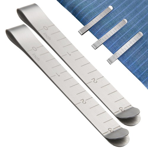 1Pcs-10Pcs Stainless Steel Sewing Fixed Ruler Metal Hemming Crimping ...