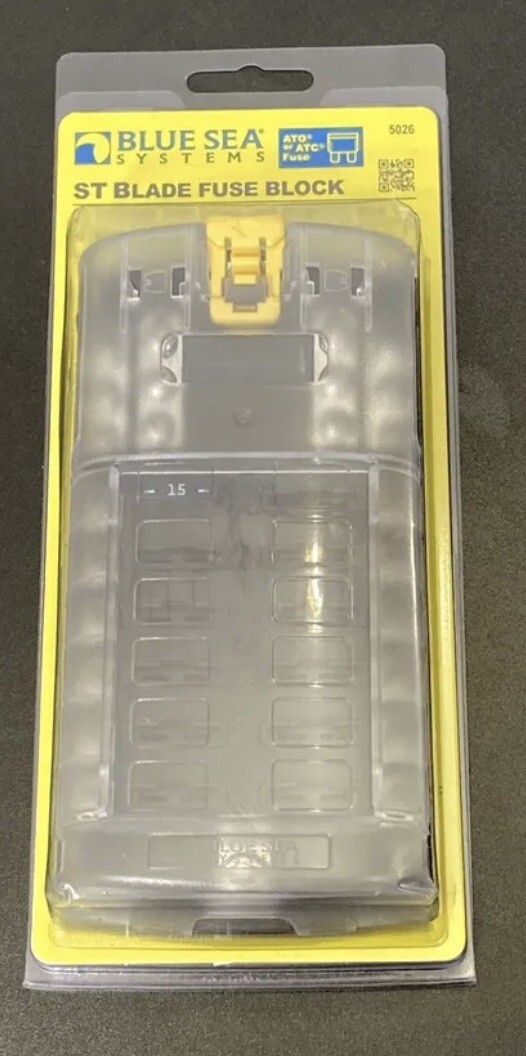 Blue Sea 5026 ST Blade Fuse Block 12 Circuits Negative Bus ATO ATC DC ...