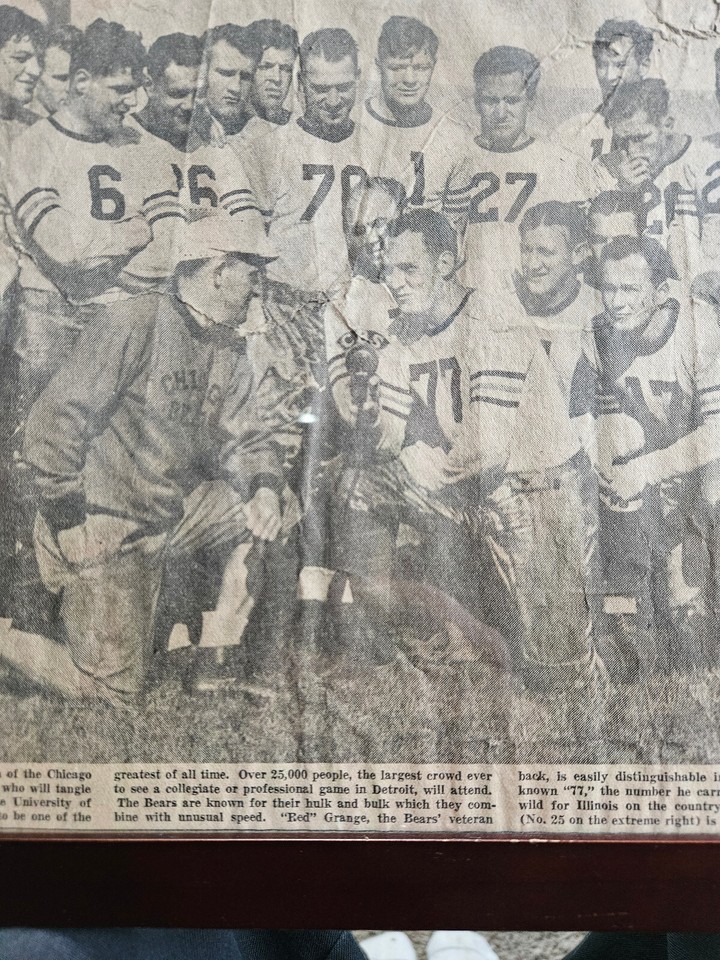 sports memorabilia vintage Chicago Bears, Detroit Lions, Green Bay ...