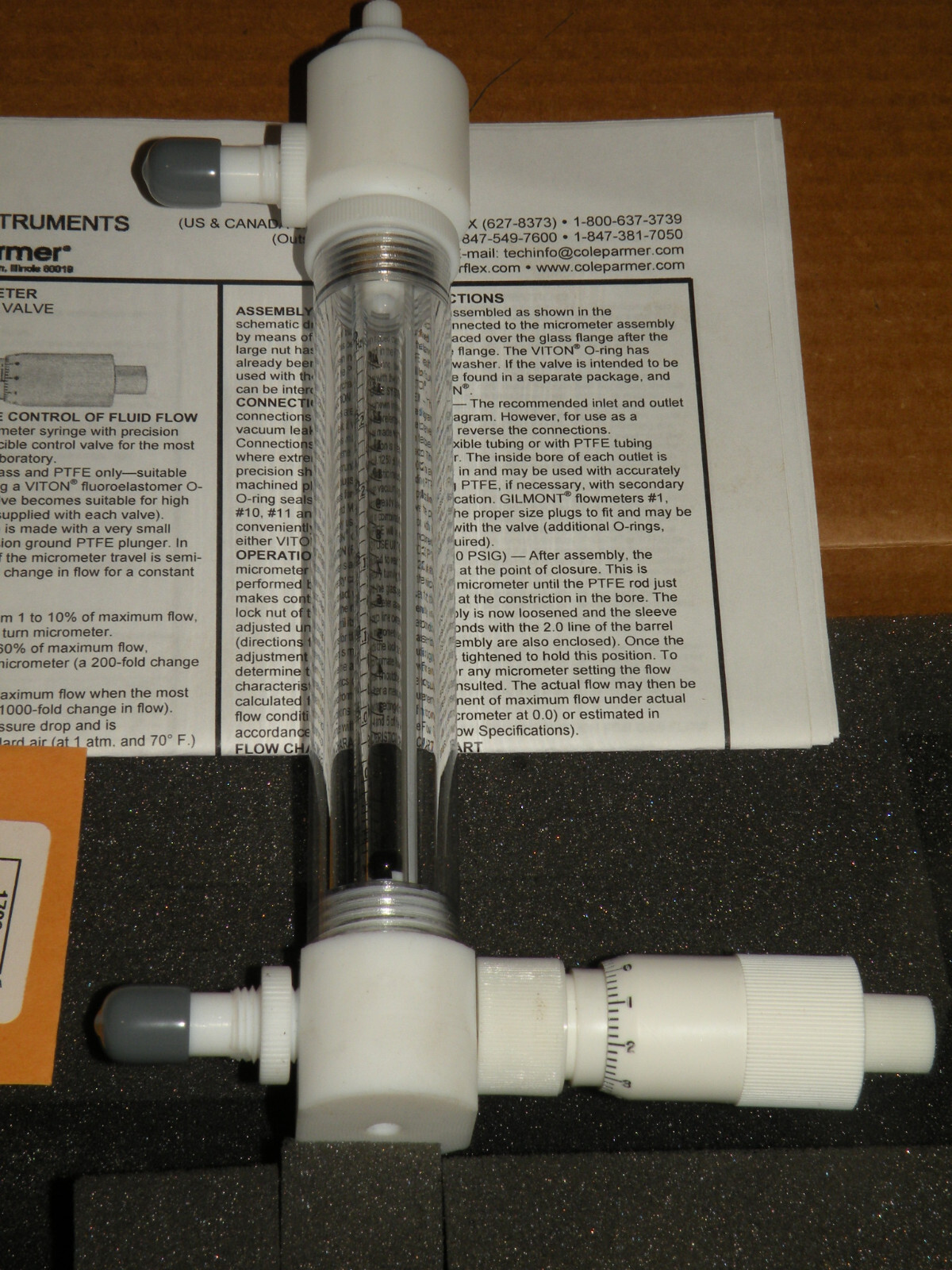 Gilmont / Cole Parmer Compact Flowmeter / Micrometer #15 GF-9360 | eBay