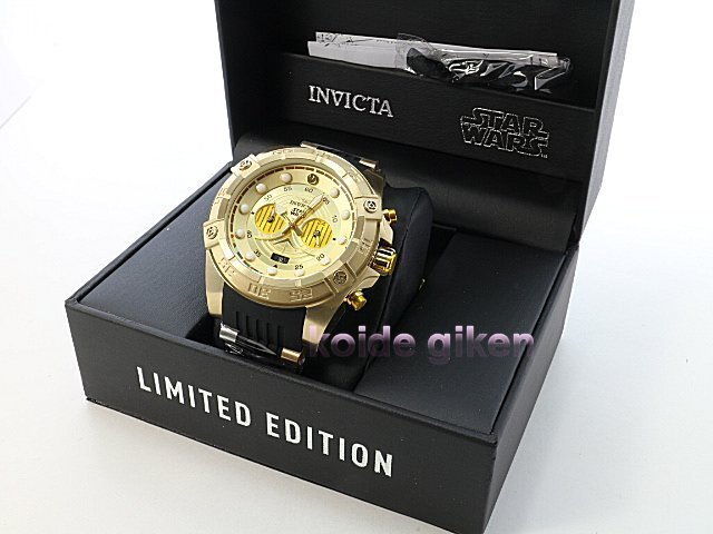 Invicta 52mm Star Wars C3po Gold Tone Chronograph Limited Edition ...