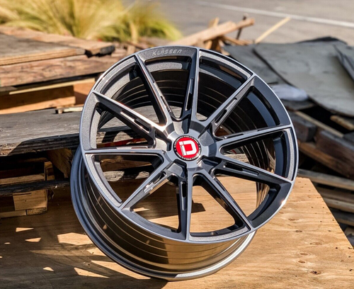 KLASSEN F07R DARK GRAPHITE WHEELS RIMS FOR CORVETTE C8 STINGRAY 19X8.5 ...