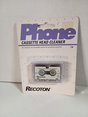 Recoton Phone Micro Cassette Head Cleaner - T 78 | eBay
