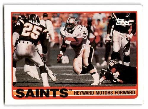 New Orleans Saints Team Leaders Heyward Motors Forward 1989 Topps #152 ...