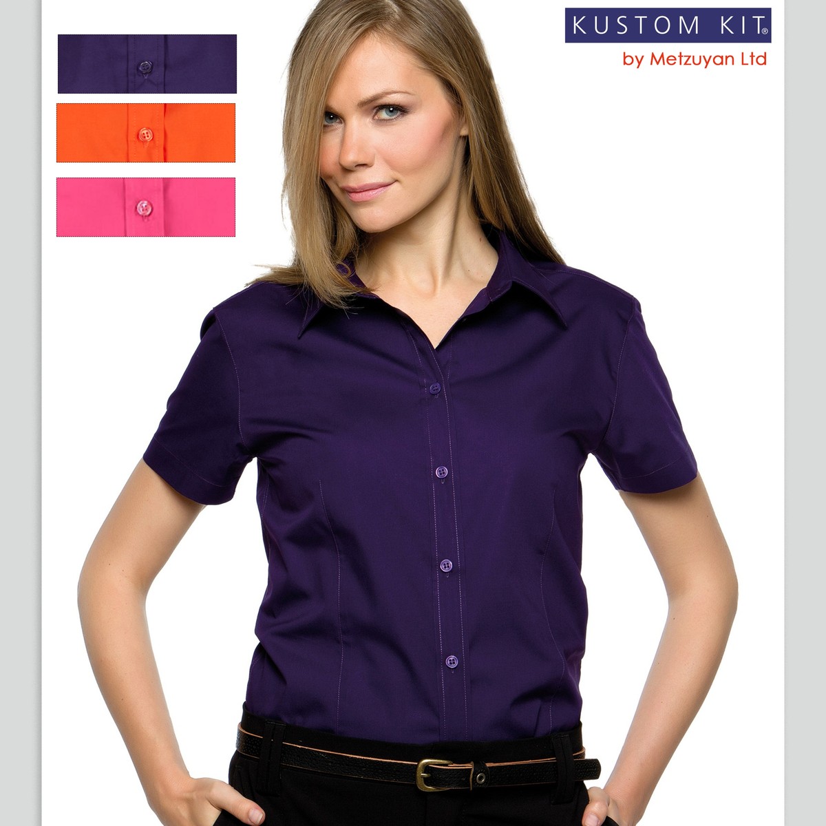 Womens Purple Dress Shirt