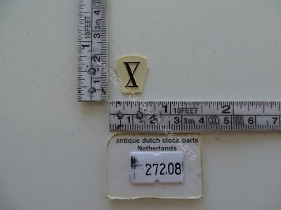 PLASTIC CARTOUCHE WITH ROMAN NUMBER X FOR DIAL GERMAN ELECTRIC KUNDO ...