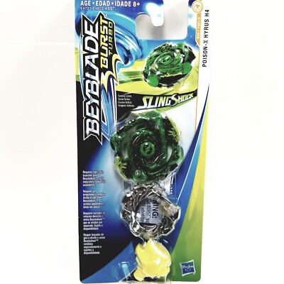 Hasbro Beyblade Burst Turbo Slingshock Poison-X Hyrus H4 Battle Spin ...