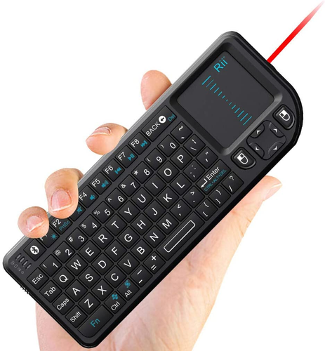 K02+ Mini Bluetooth Keyboard with Backlit Laser Pointer for BT Smart TV PC Fire | eBay Australia
