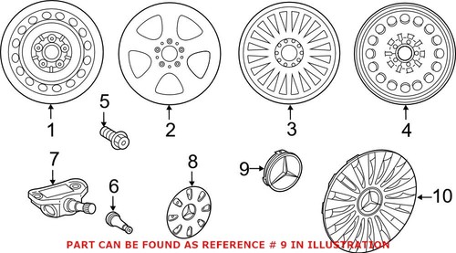 GENUINE MERCEDES Center Hub Cap 22240022009040 / A22240022009040 | eBay