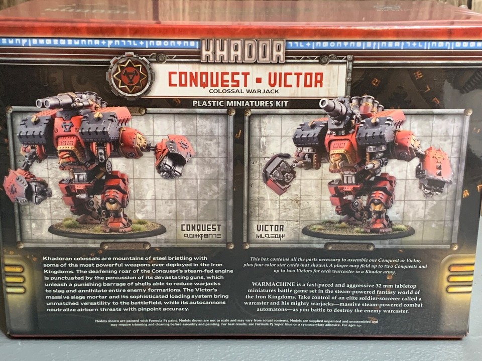 NIB NEW IN BOX WARMACHINE HORDES KHADOR CONQUEST VICTOR COLOSSAL ...