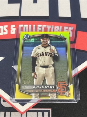 2025 Bowman Chrome Baseball Djean Macares /75 #BCP-237 San Francisco ...