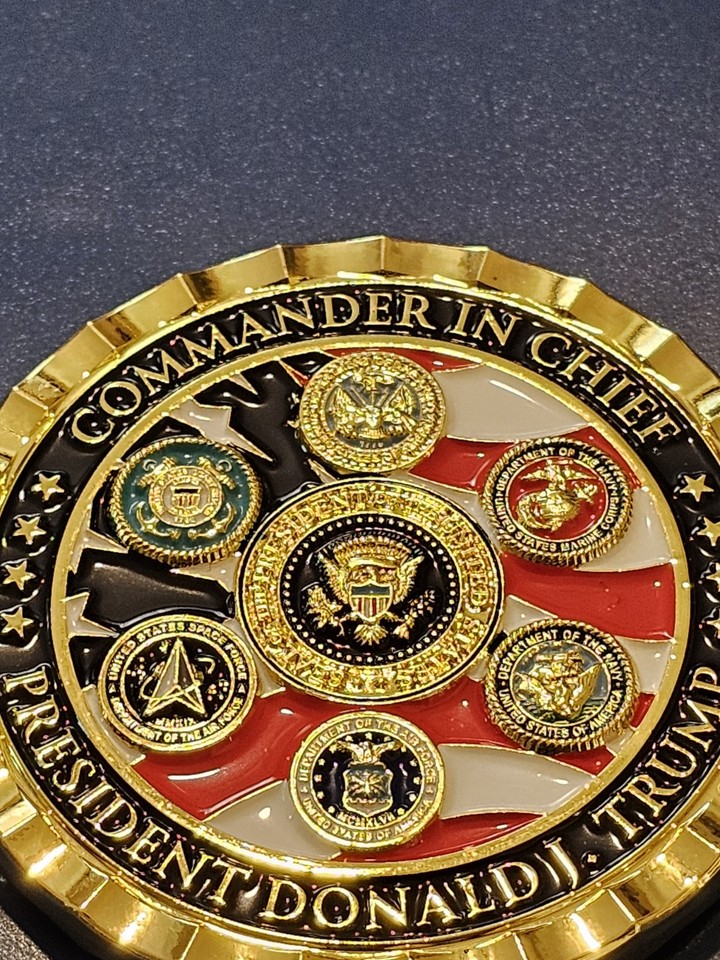 47th President Trump 45th & 47th Commander-in-Chief Challenge Coin 2025 ...