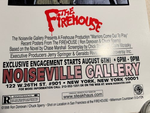 KISS Poster Firehouse The Warriors Gallery Promo Artist Proof #3/35 ...
