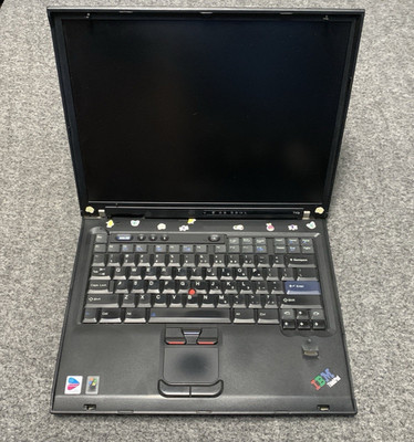VINTAGE IBM ThinkPad T43p 14" Laptop Intel Centrino - FOR PARTS OR ...