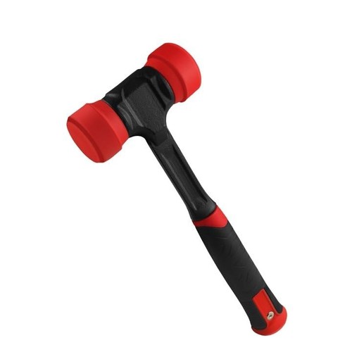 40mm 2-Sided Soft Face Mallet, Durable Carbon Steel Rubber Mallet ...