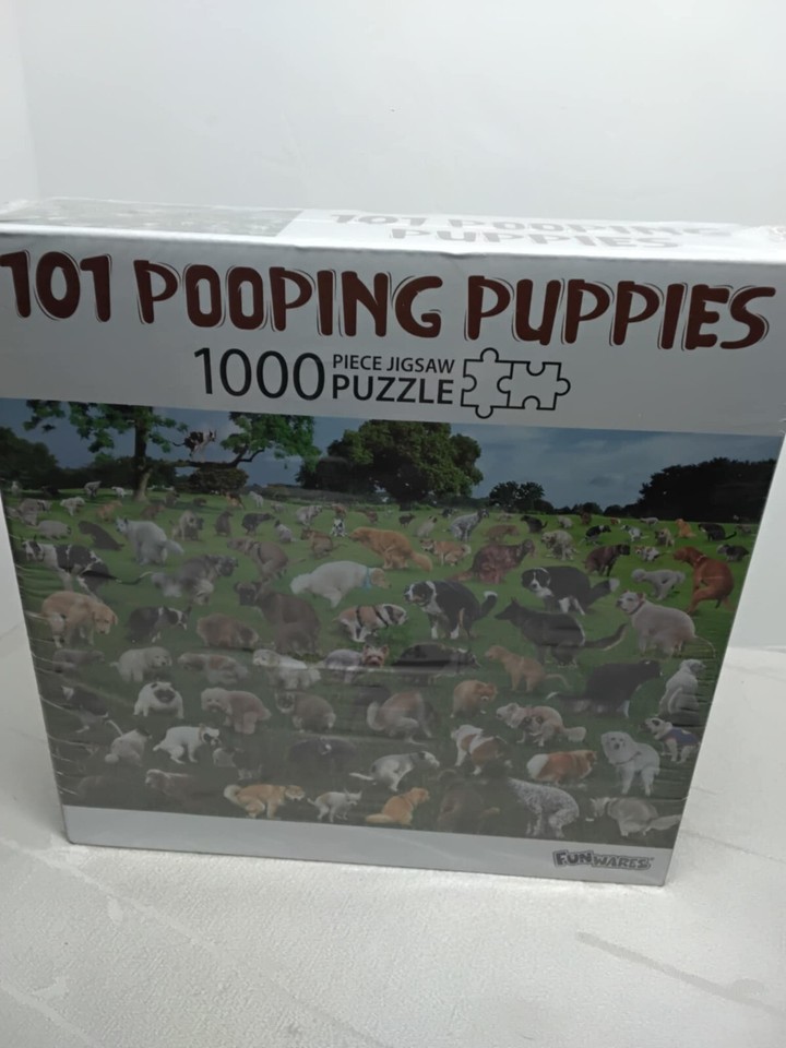 101 pooping puppies puzzle Dogs 1000 piece jigsaw by funwares brand new ...