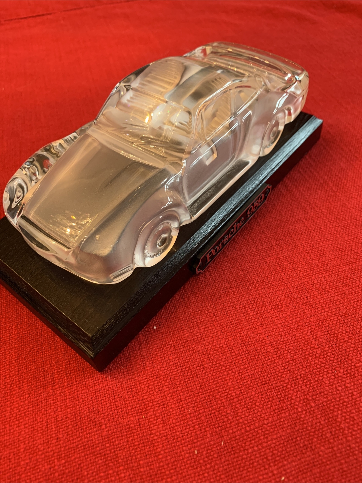 PORSCHE 959 CRYSTAL CAR MODEL WITH STAND | eBay