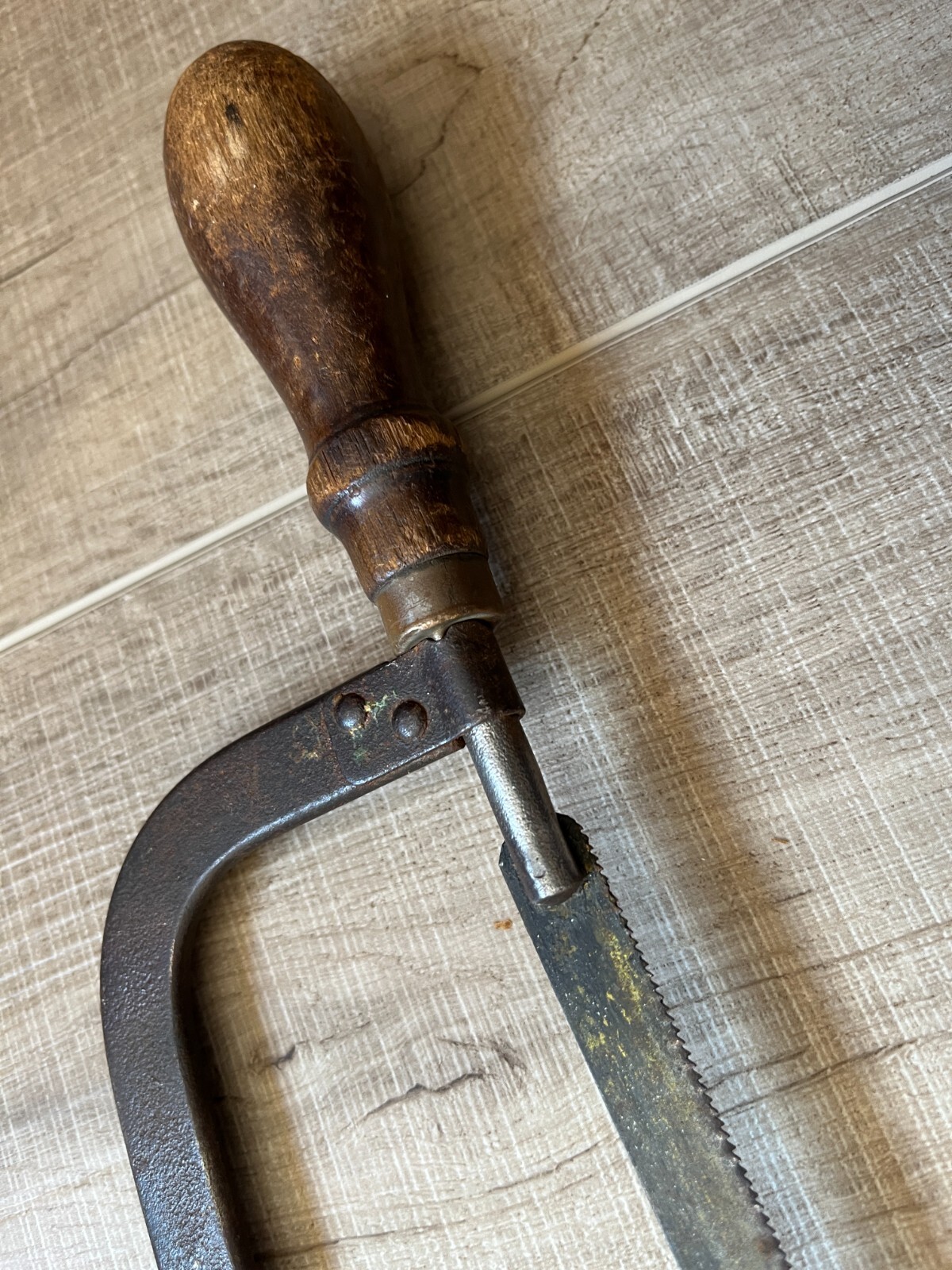 Vintage WOOD HANDLED Adjustable Hacksaw #44 | eBay