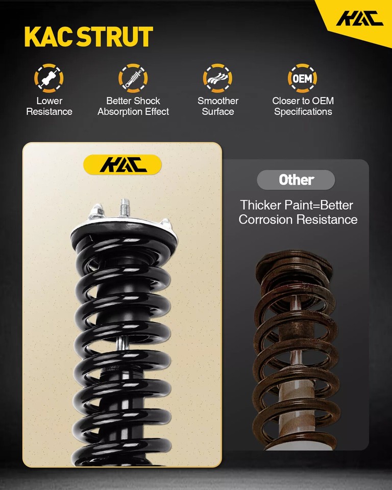 Rear Shocks Struts & Assemblies 5645 for 2012-2016 2017 2018 Ford Focus ...