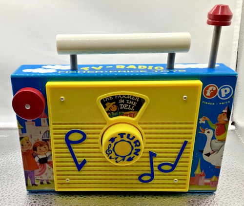 2009 Fisher-Price Musical TV Radio Farmer in the Dell Classic Toy WORKS ...