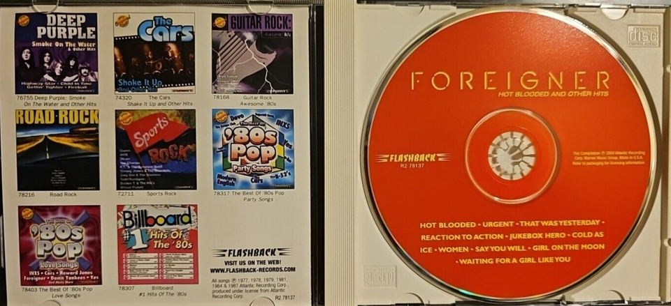 Hot Blooded and Other Hits by Foreigner (CD) - 18 - 81227813727| eBay