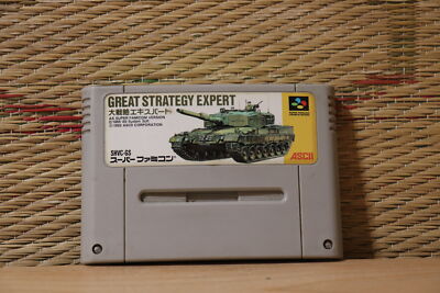 Great Strategy Expert Daisenryaku Battle Tank Nintendo Super Famicom ...