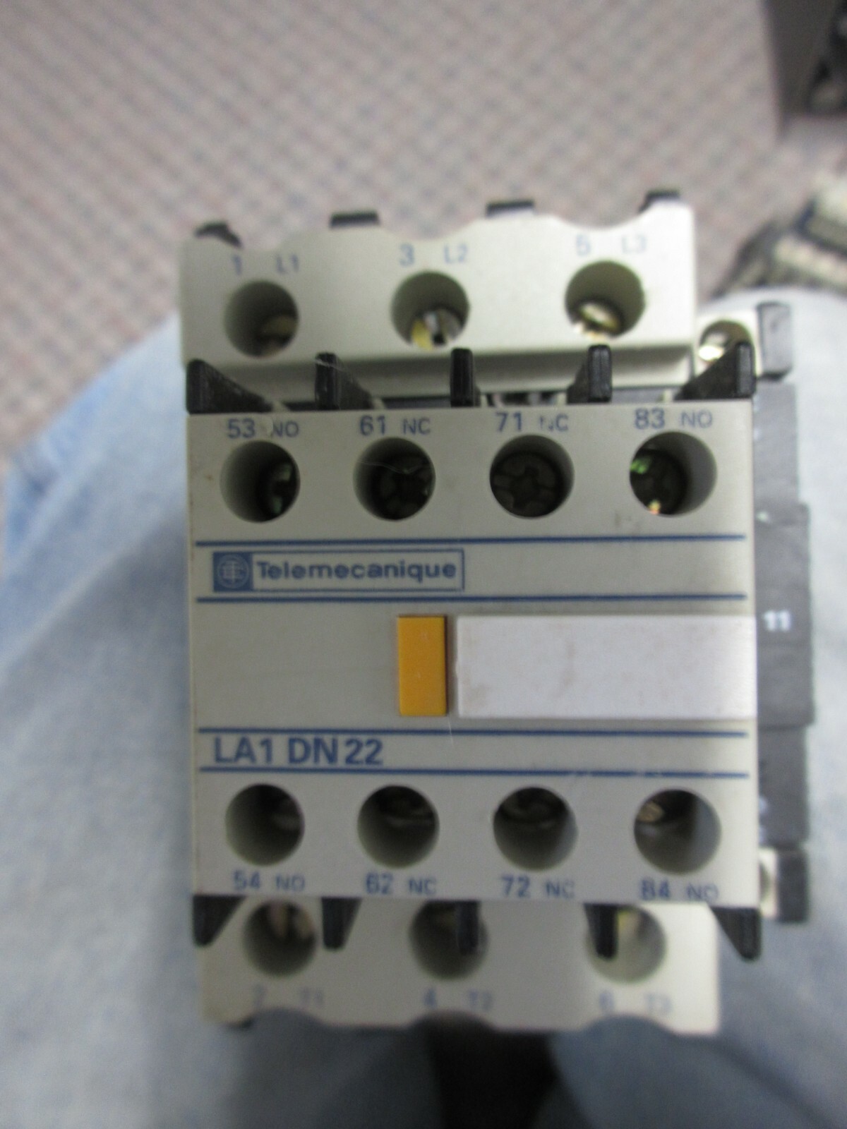 Telemecanique LC1D6511 Magnetic Contactor W/ LA1DN22 - LA4DA2U Motor ...