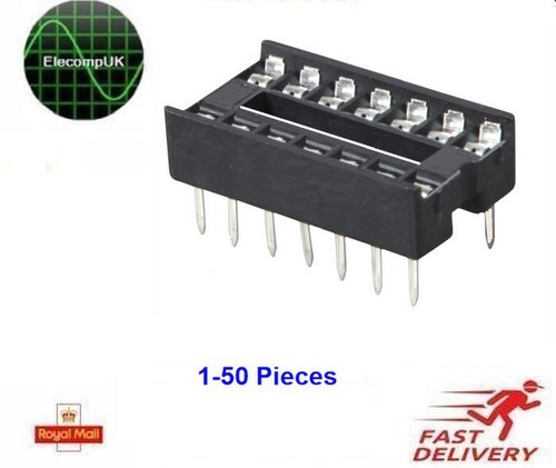 16 pin DIL Dual in Line Integrated Circuit IC Socket. 1-50 Pcs. Fast ...