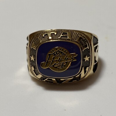 Balfour NBA Utah Jazz Ring Pick Your Size Gold Tone Vintage | eBay