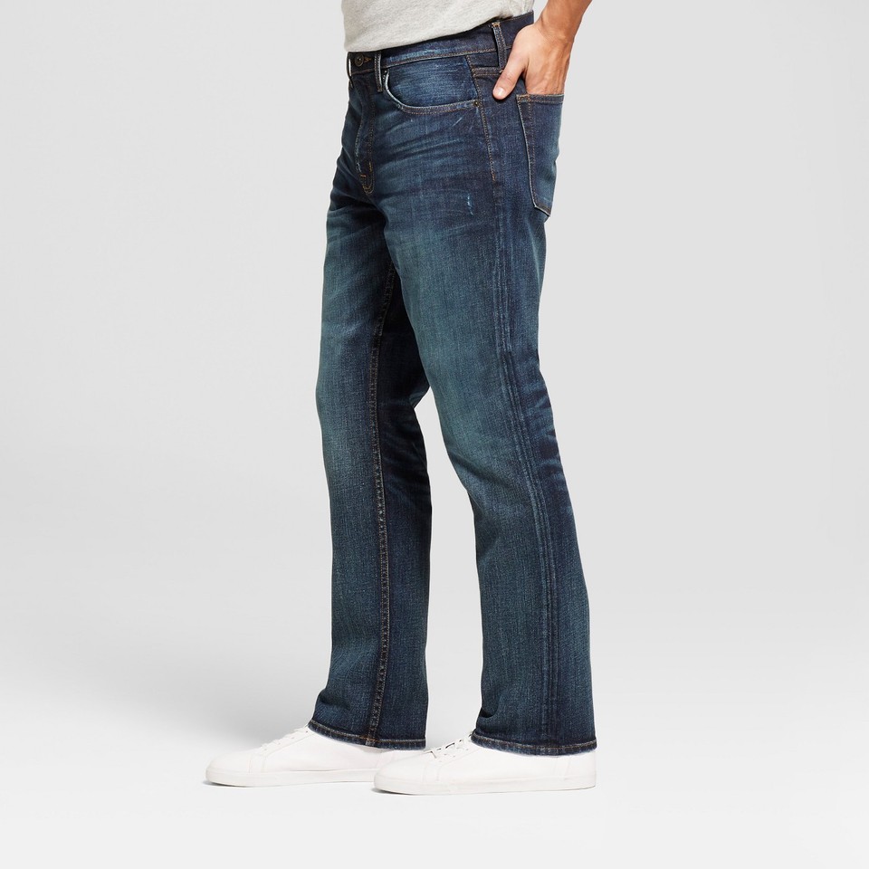 Men's Straight Fit Jeans - Goodfellow & Co Dark Wash 40 x 32 | eBay