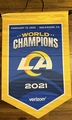 LOS ANGELES RAMS VERY RARE 2021 SUPER BOWL CHAMPIONSHIP BANNER | eBay