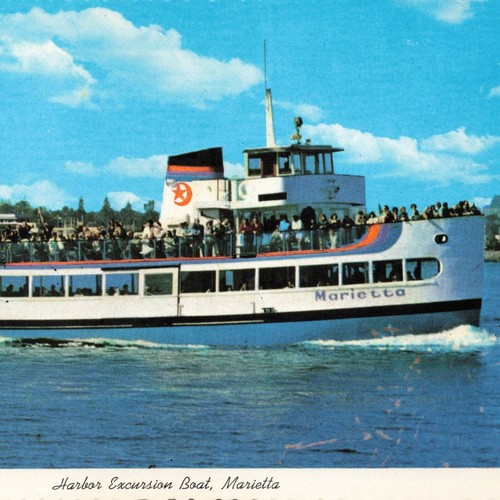 San Diego California CA Harbor Excursion Boat Marietta Unused Ephemera ...