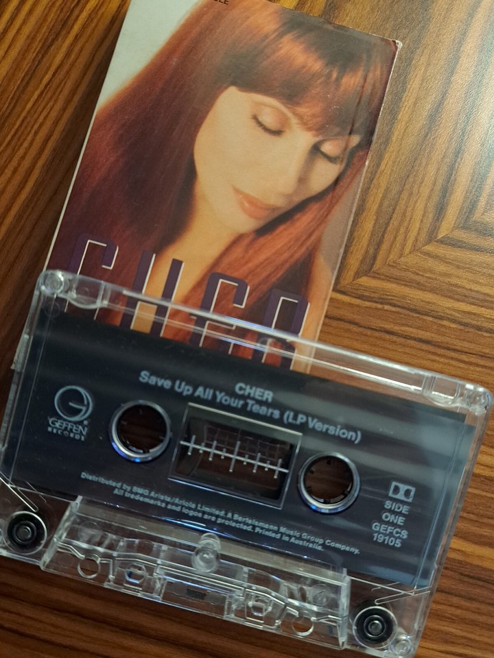 Cher Save Up All Your Tears Cassette Single 1991 Collectors Item Rare ...