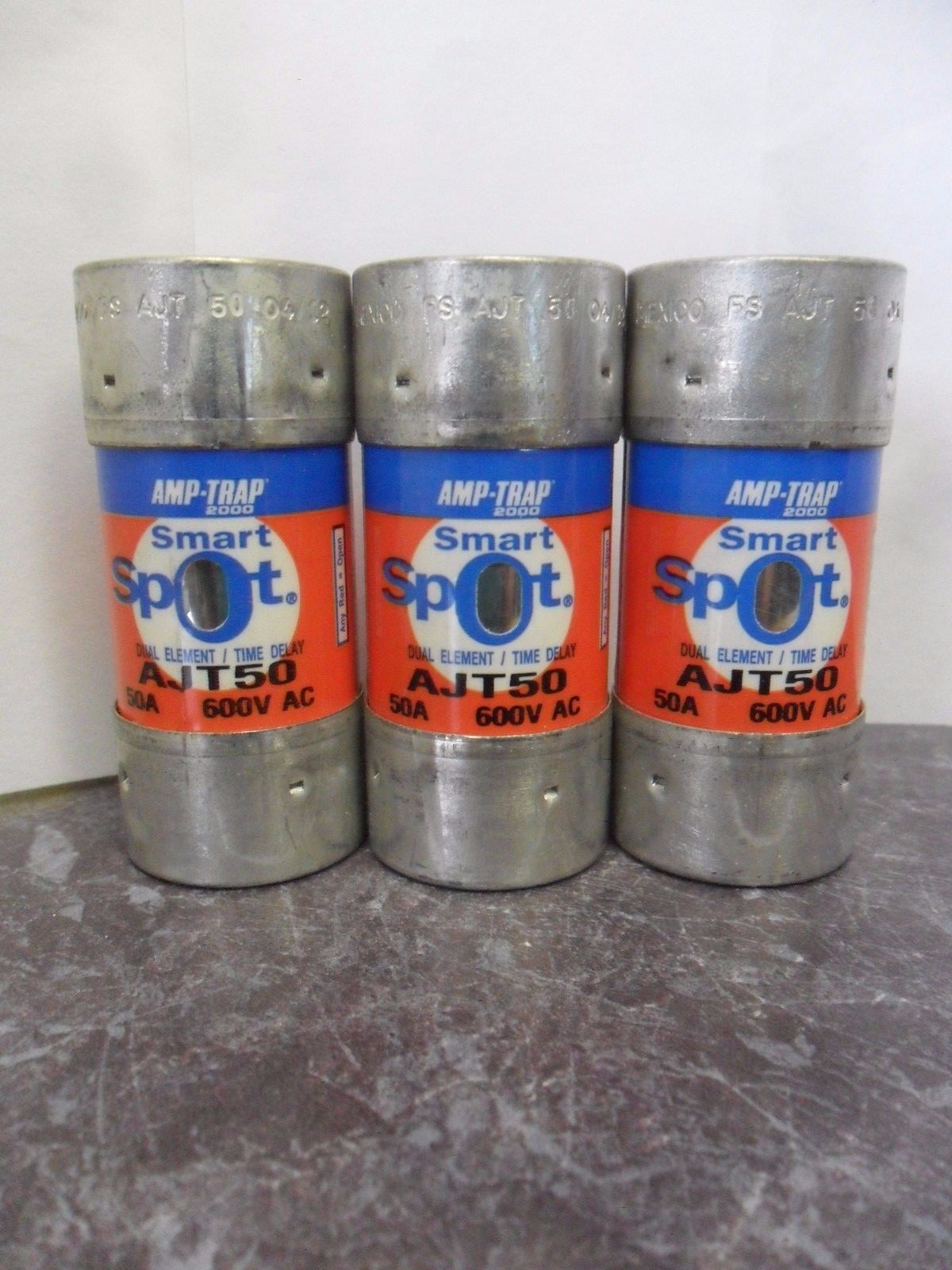 Nice Lot Shawmut AJT50 50 Amp Fuses 600V Class J LPJ-50SP Smart Spot | eBay