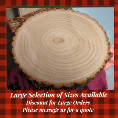 Natural Wood Log Slice Tree Bark Rustic Wedding Table Centerpiece Cake ...