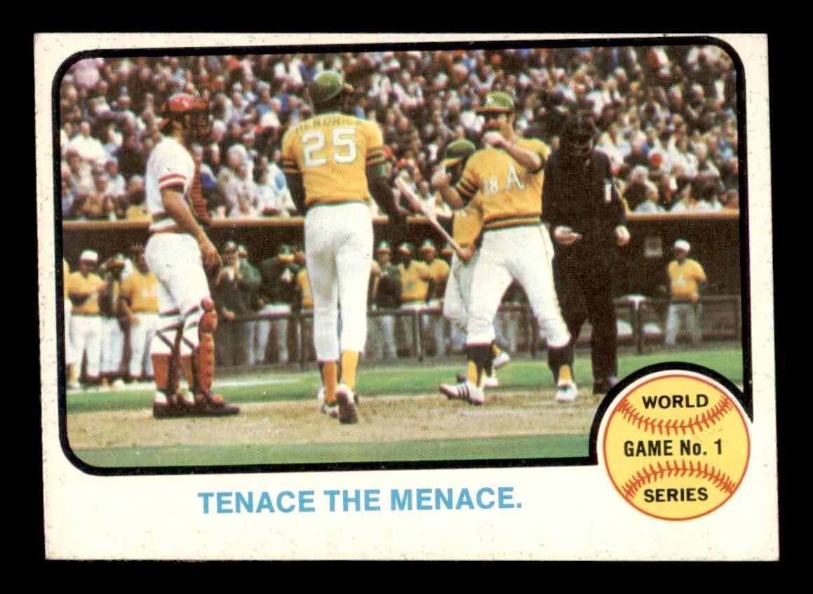 1973 Topps Baseball #203 World Series Game 1 (Tenace The Menace) EX *d2 ...