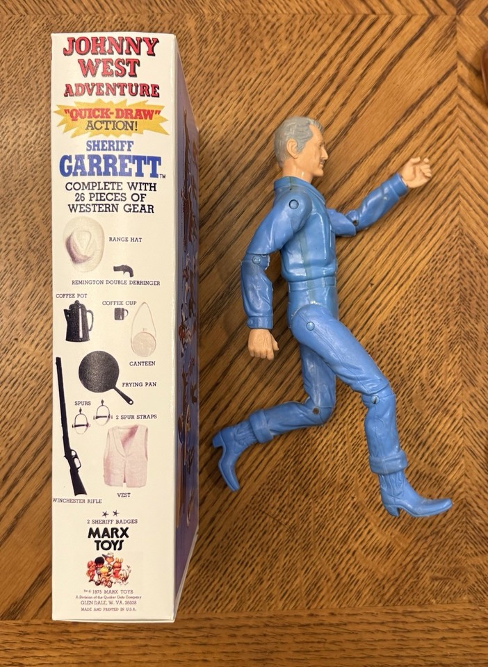 Marx Johnny West Adventure Vintage JWA Quick-Draw Sheriff Garrett w ...