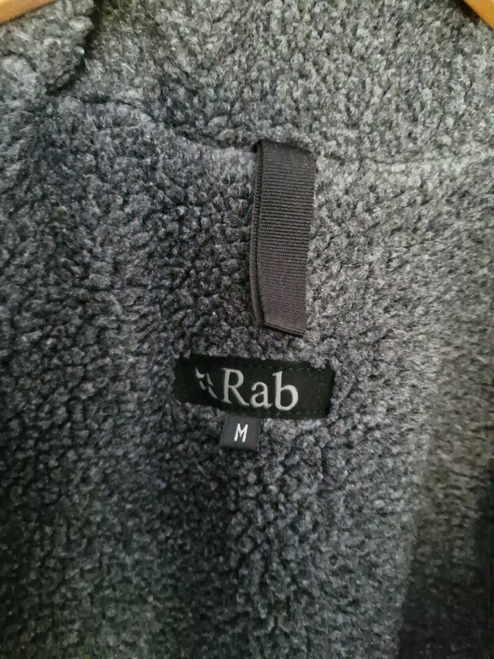 Rab Berber Vintage Deep Pile Fleece Jacket, Size Medium, Blue/Grey ...