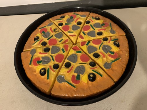 Vintage 1993 Redbox Deep Dish Pizza with Pan Pretend Play Food | eBay