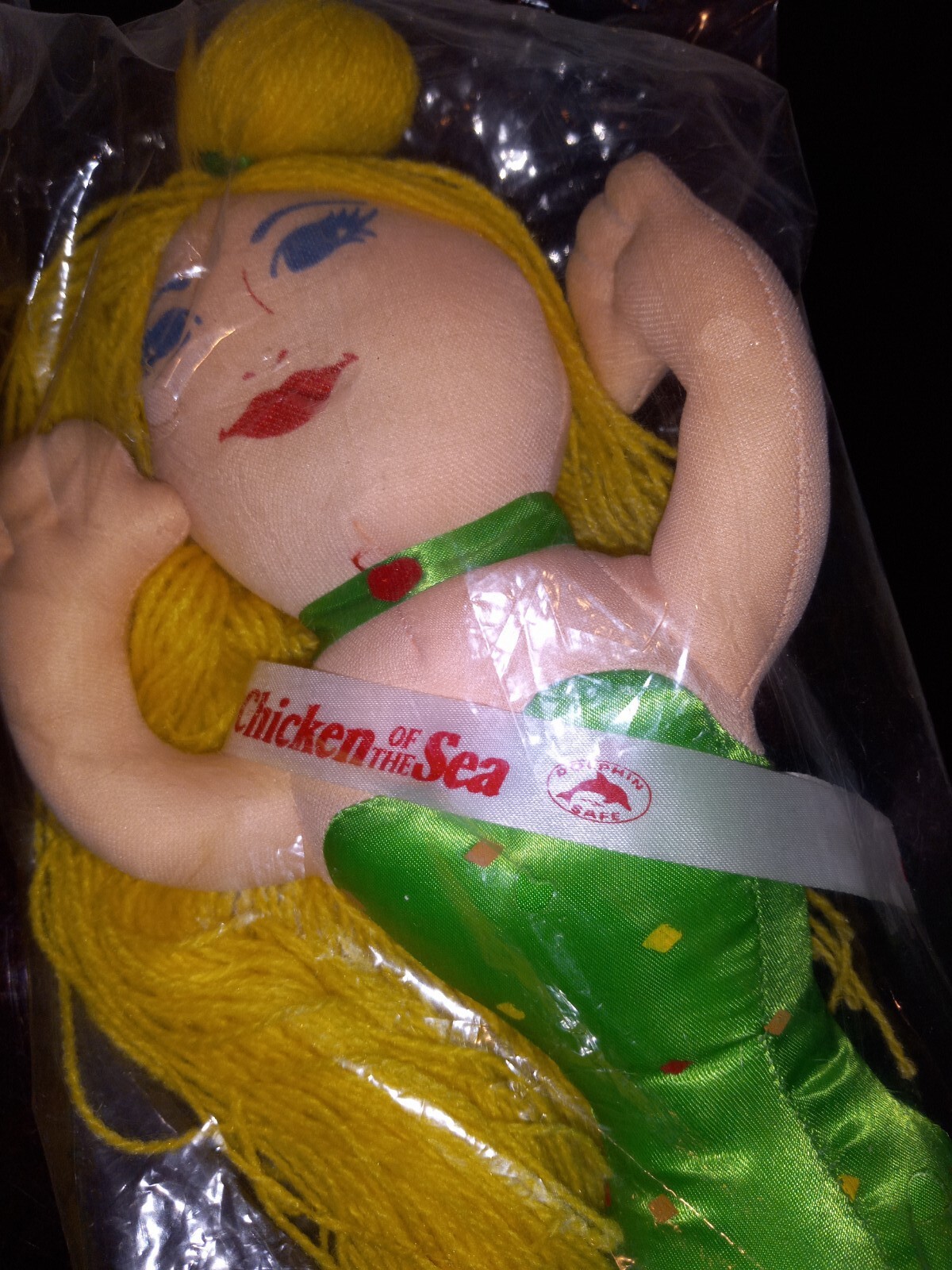 Vintage Chicken of the Sea Mermaid 12" Plush Doll Tuna Fish Advertising ...